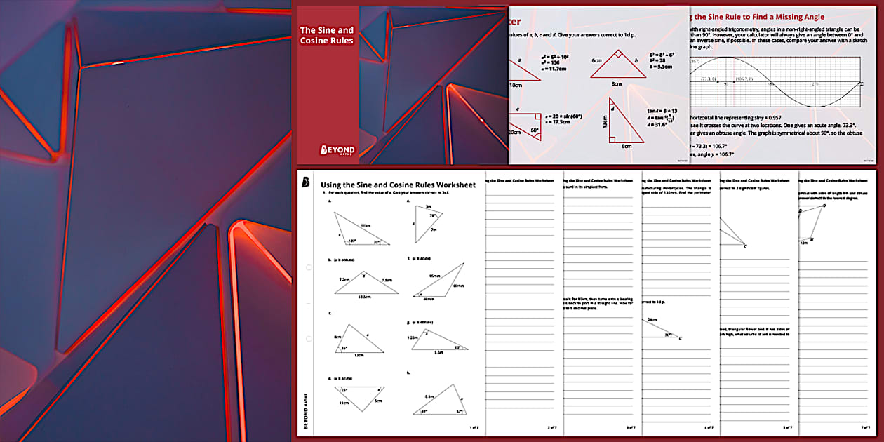 👉 The Sine and Cosine Rules Lesson Pack | Beyond Maths