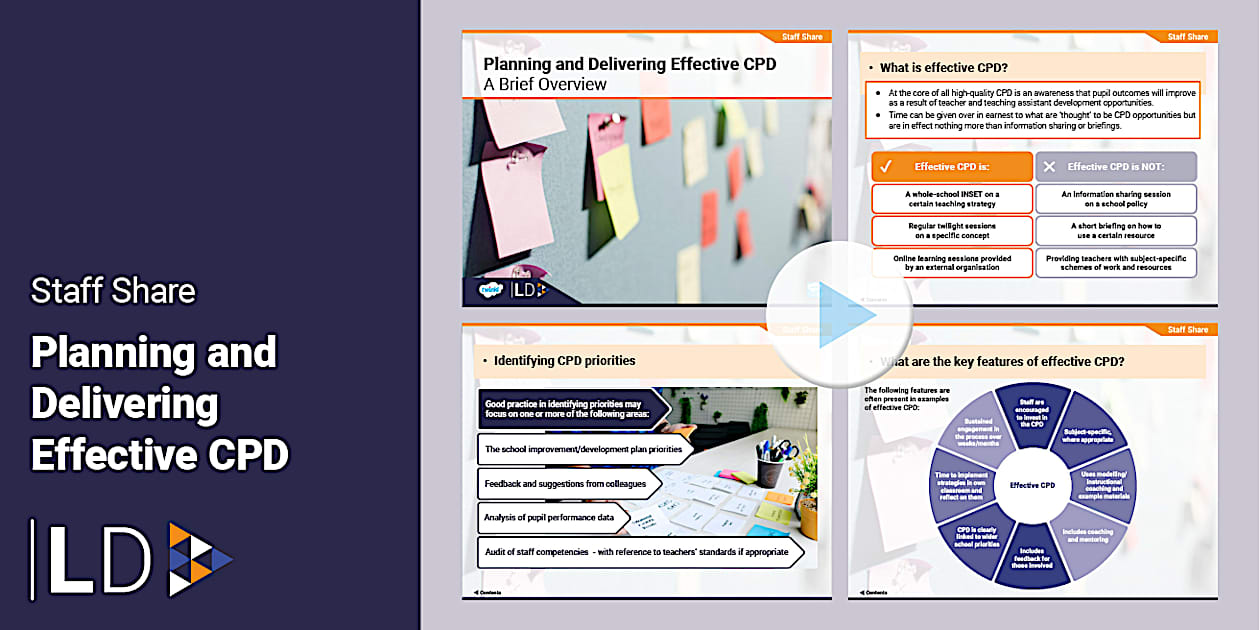 Staff Share: Planning and Delivering Effective CPD - Twinkl