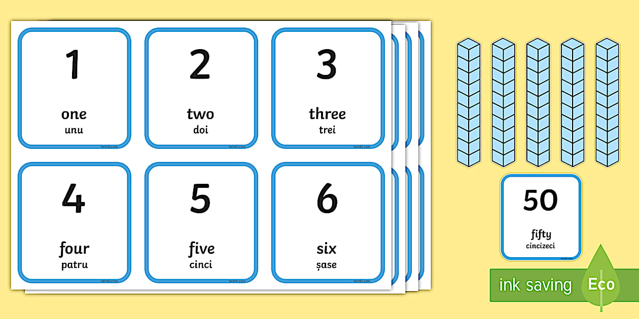 Place Value Dienes Activity English/Romanian - Twinkl