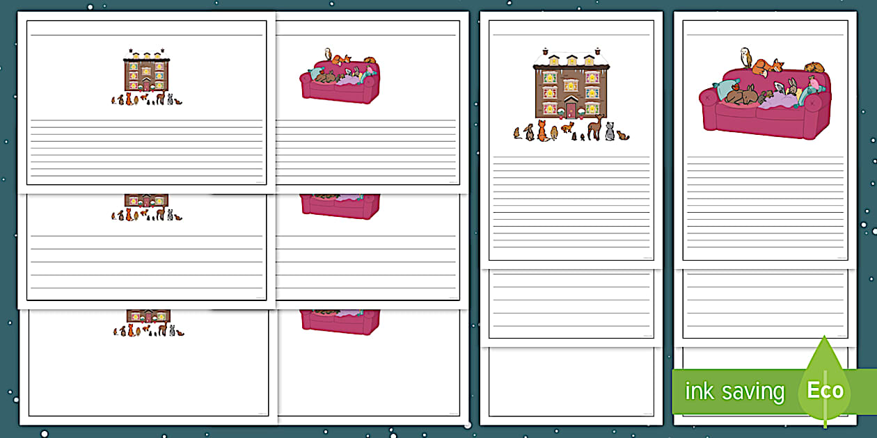 Ten Little Lights Writing Frames (teacher made) - Twinkl