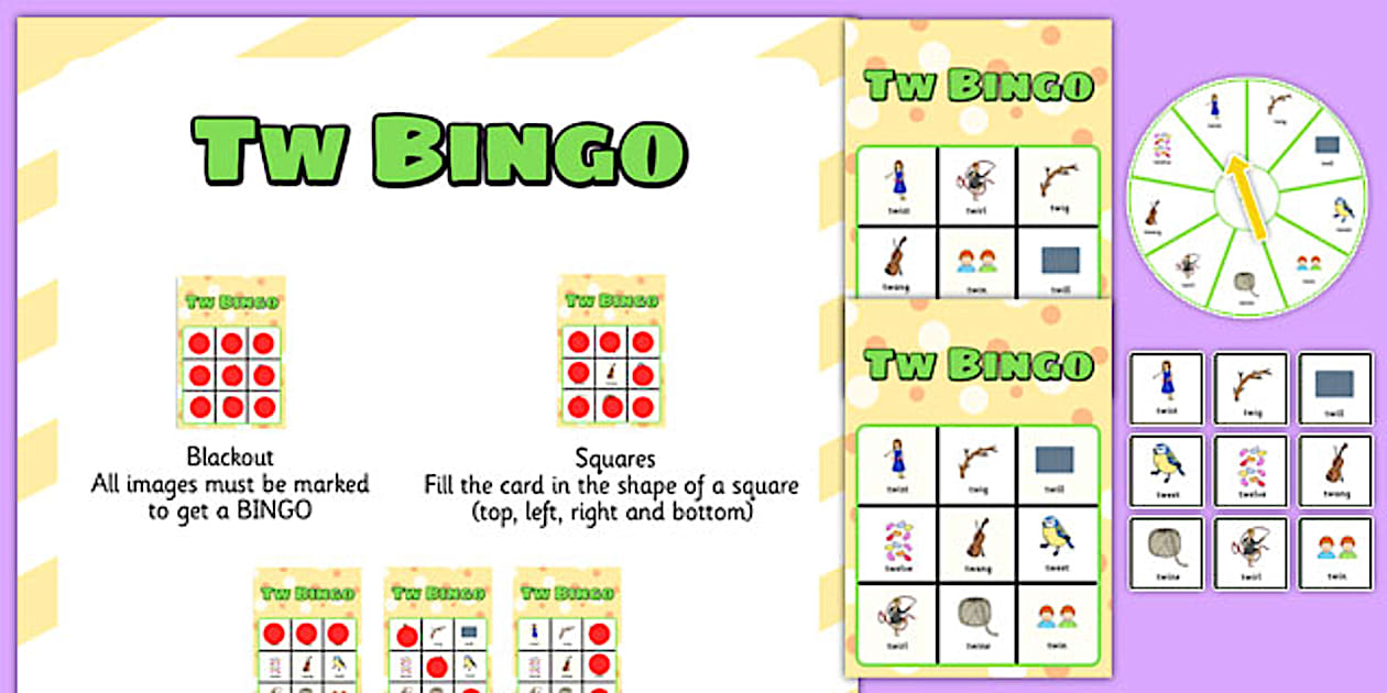 TW Spinner Bingo (teacher made) - Twinkl