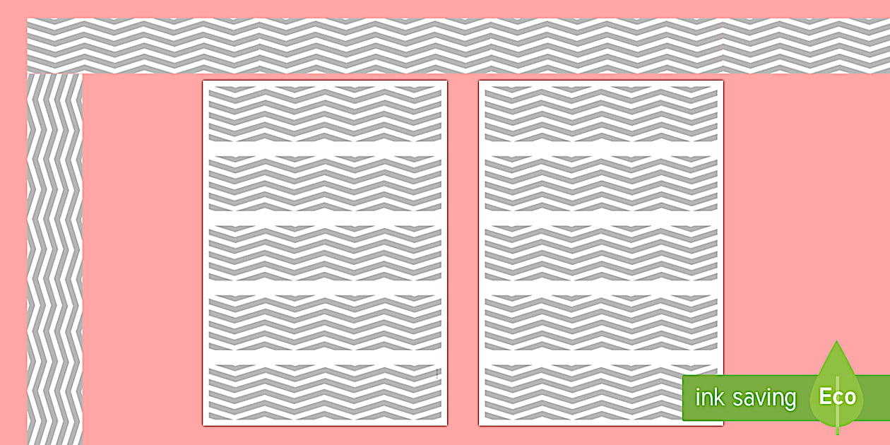 Rustic Chic Chevron Bulletin Board Borders (teacher made)