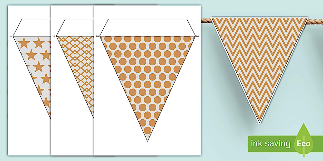 Bronze Bunting | Display Resource | Twinkl (teacher made)