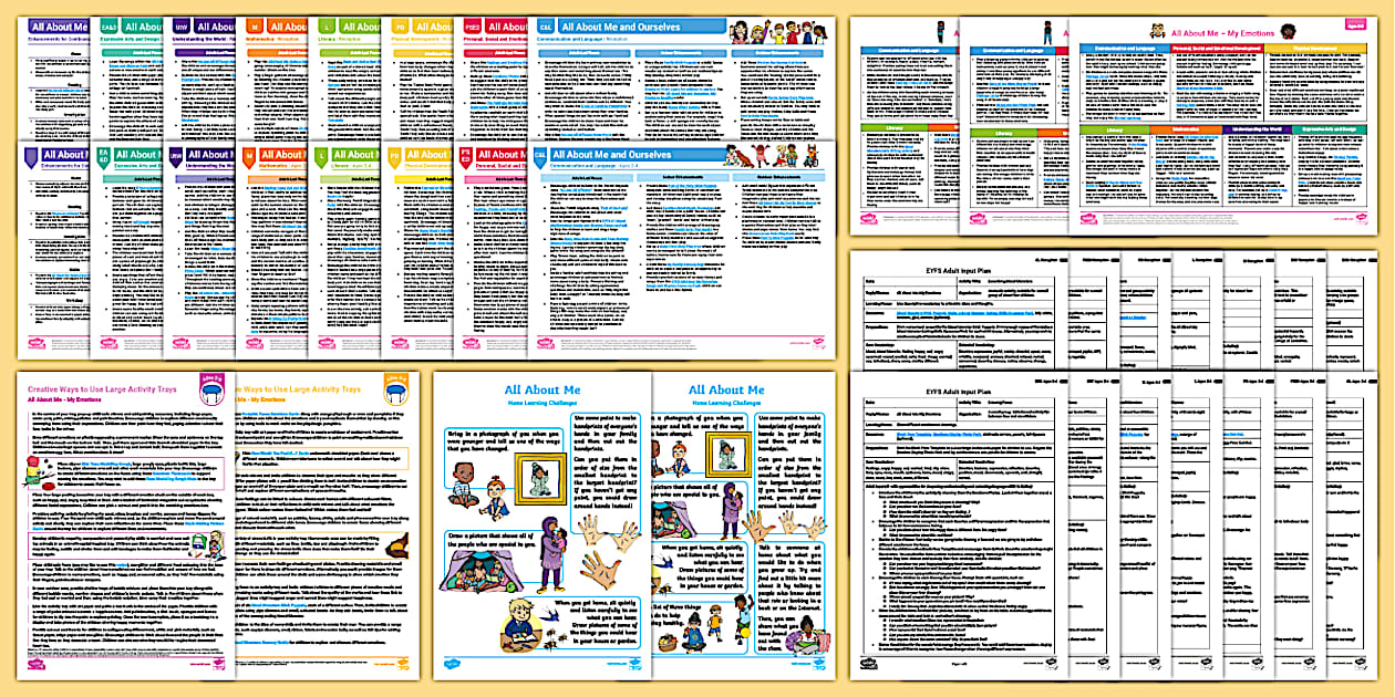 EYFS Ages 2-5 All About Me: My Emotions Bumper Planning Pack