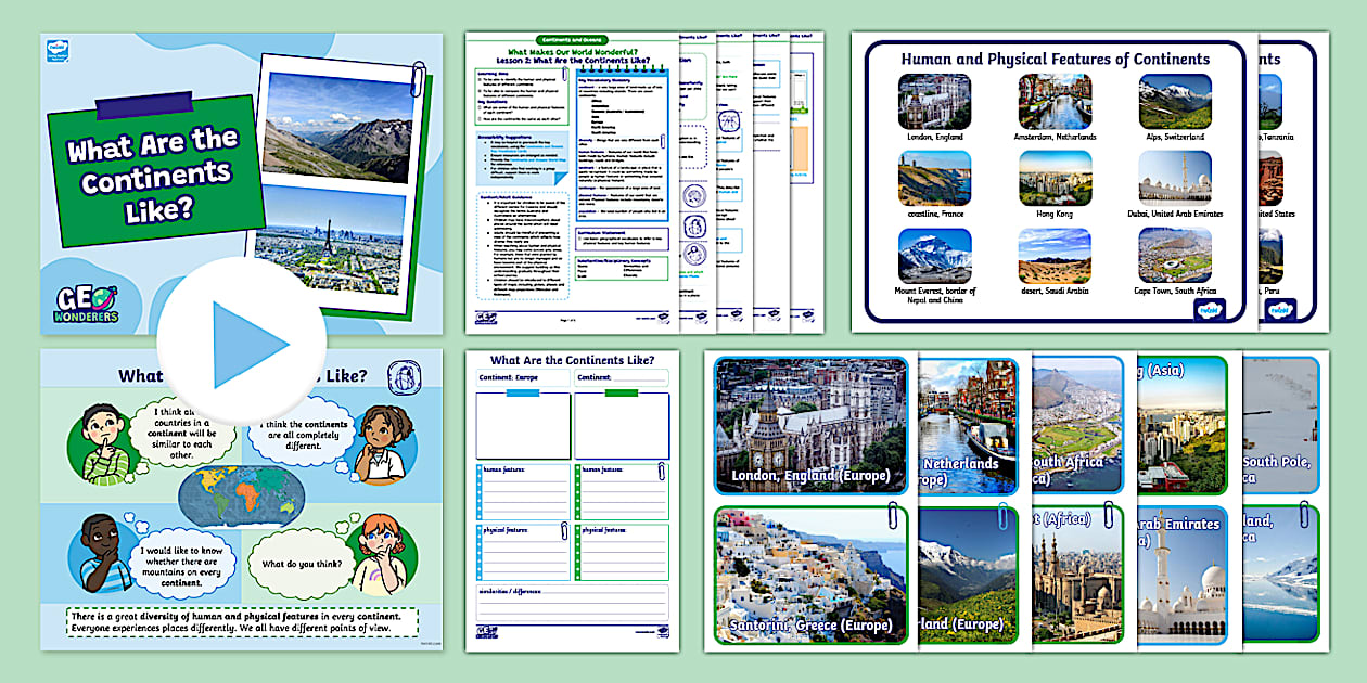 Continents From Smallest To Largest | Geo Wonderers KS1