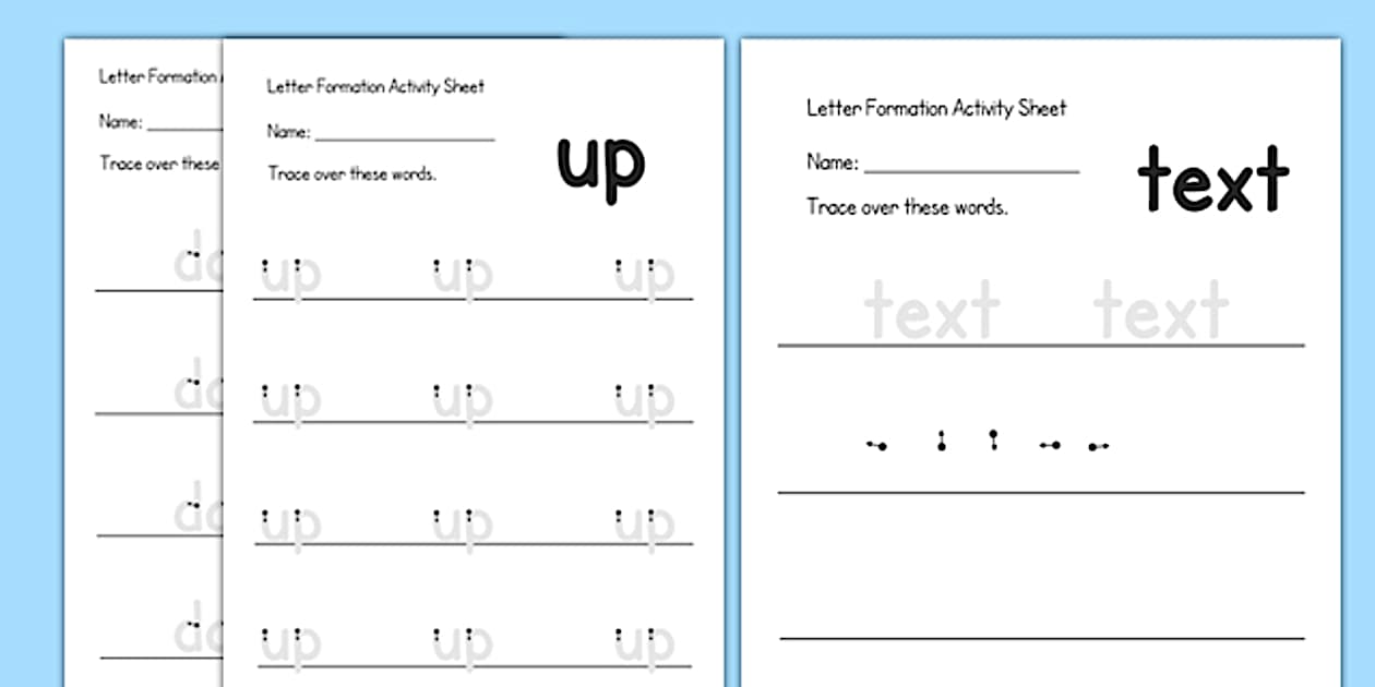 Editable Letter Formation Worksheet / Worksheet - Twinkl