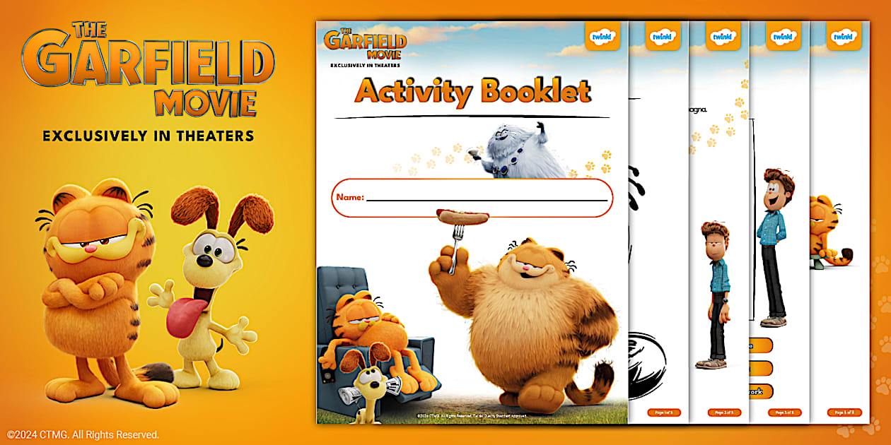 FREE! - Garfield: Activity Booklet for K-2nd Grade - Twinkl