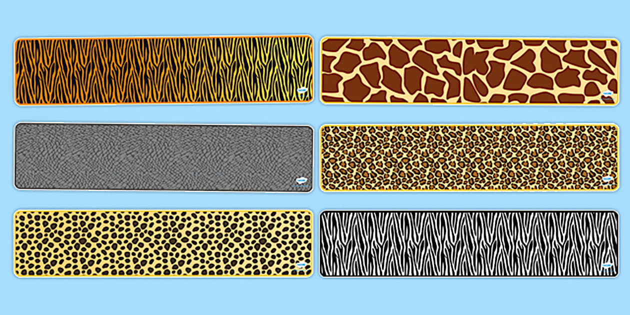 👉 Editable Banner Animal Prints (teacher made) - Twinkl