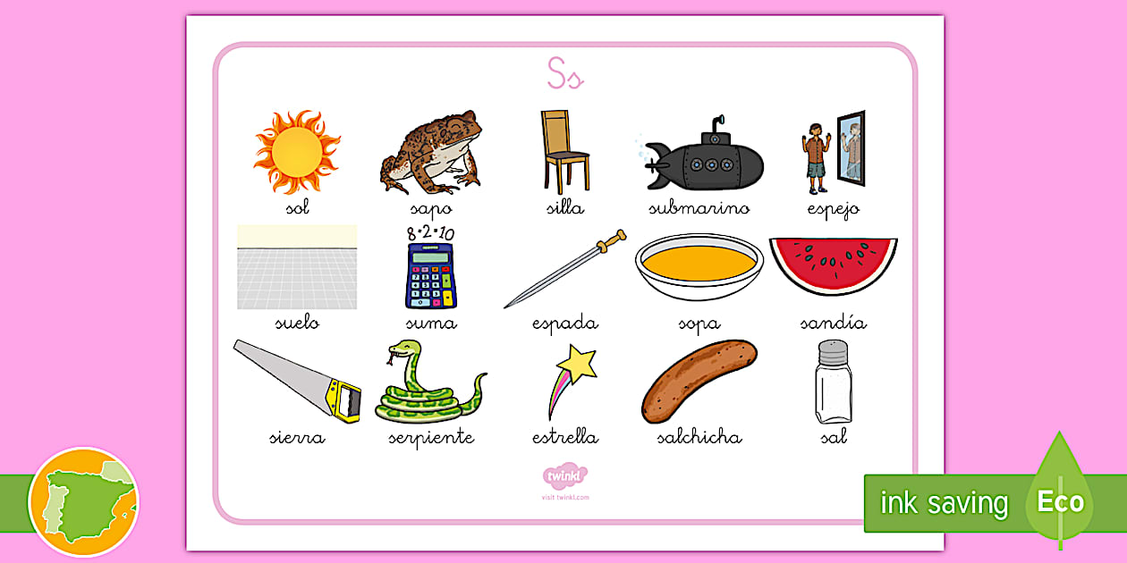 Tapiz de lecto: La letra S (teacher made) - Twinkl