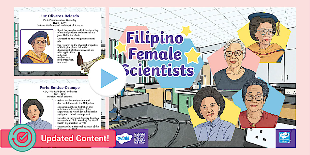 Filipino Female Scientists PowerPoint | Grade 6 | Twinkl
