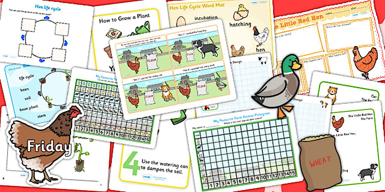 The Little Red Hen Lesson Plan Ideas and Resource Teaching Pack