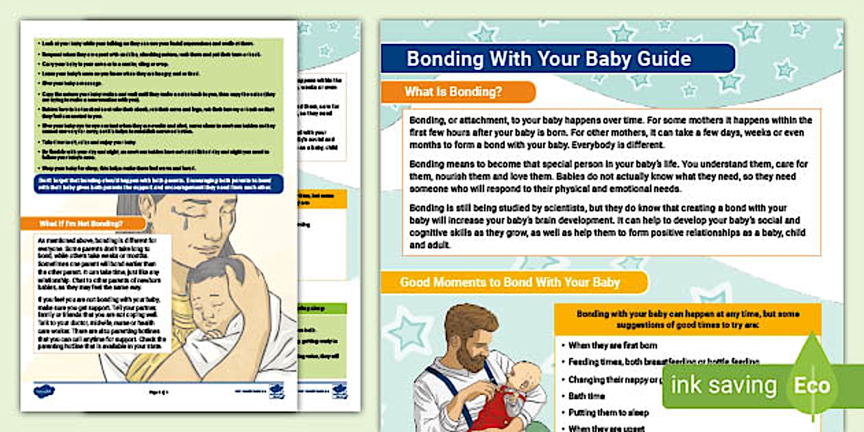 Bonding with Your Baby Guide (teacher made) - Twinkl