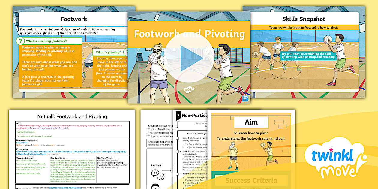Footwork in Netball | PE for KS2 | Save time with Twinkl