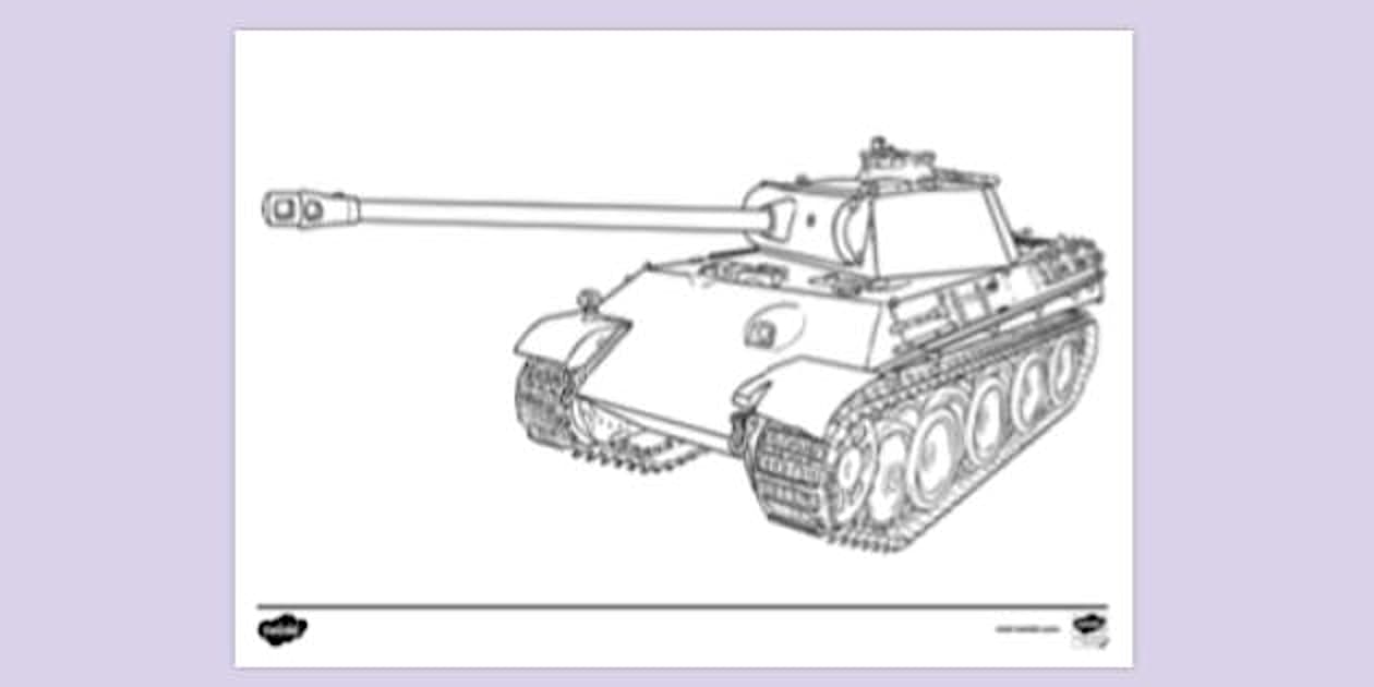 Tank Colouring Page | Colouring | Colouring Sheets - Twinkl