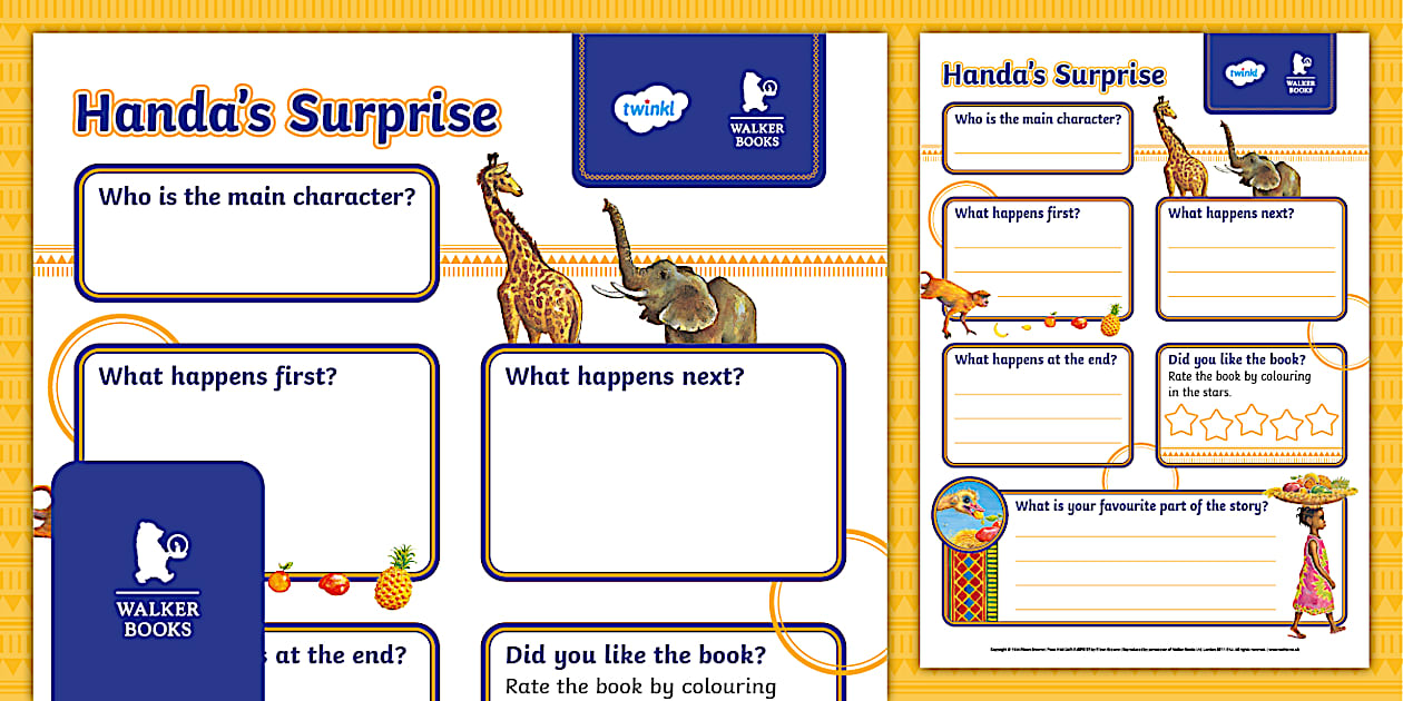Handa's Surprise Book Review Writing Frame