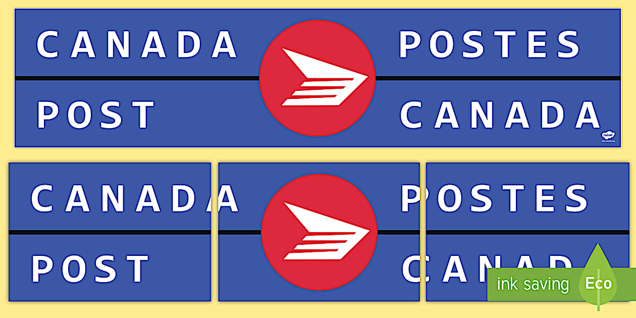 Canadian Post Office Role Play Sign (teacher made) - Twinkl