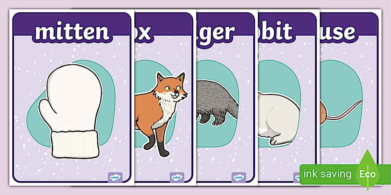 The Mitten Display Posters (Teacher-Made) - Twinkl