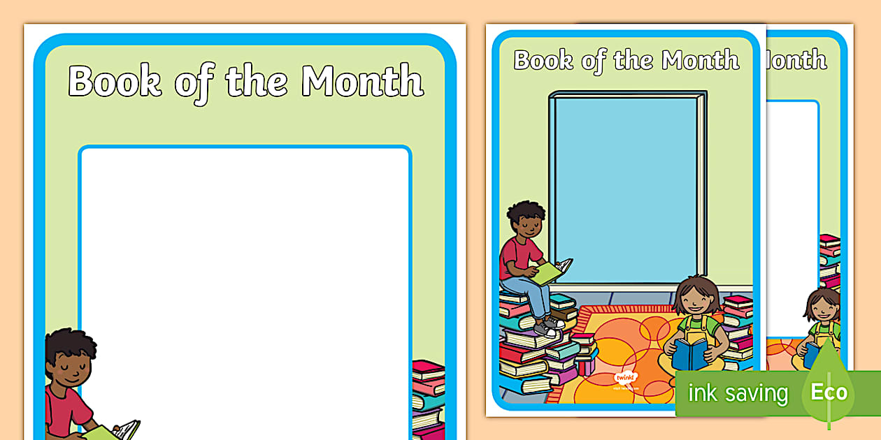 English Book of the Month Display Poster (teacher made)