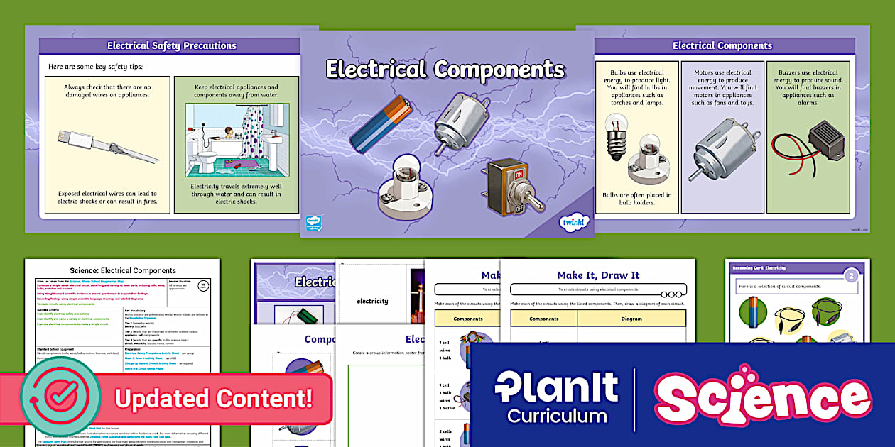 Science: Electricity: Electrical Components Year 4 Lesson 2
