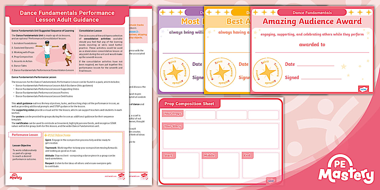 PE Mastery: Year 4 Dance Fundamentals Performance Pack