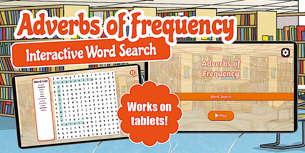 Adverbs of Frequency Interactive Word Search