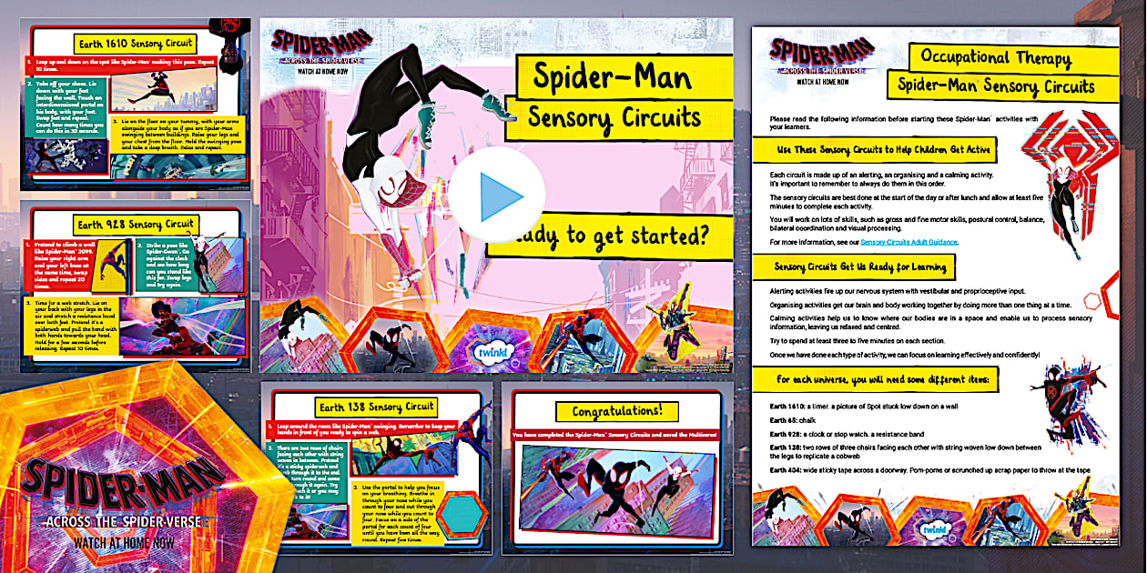 FREE! - Spider-Man™: Occupational Therapy Sensory Circuits