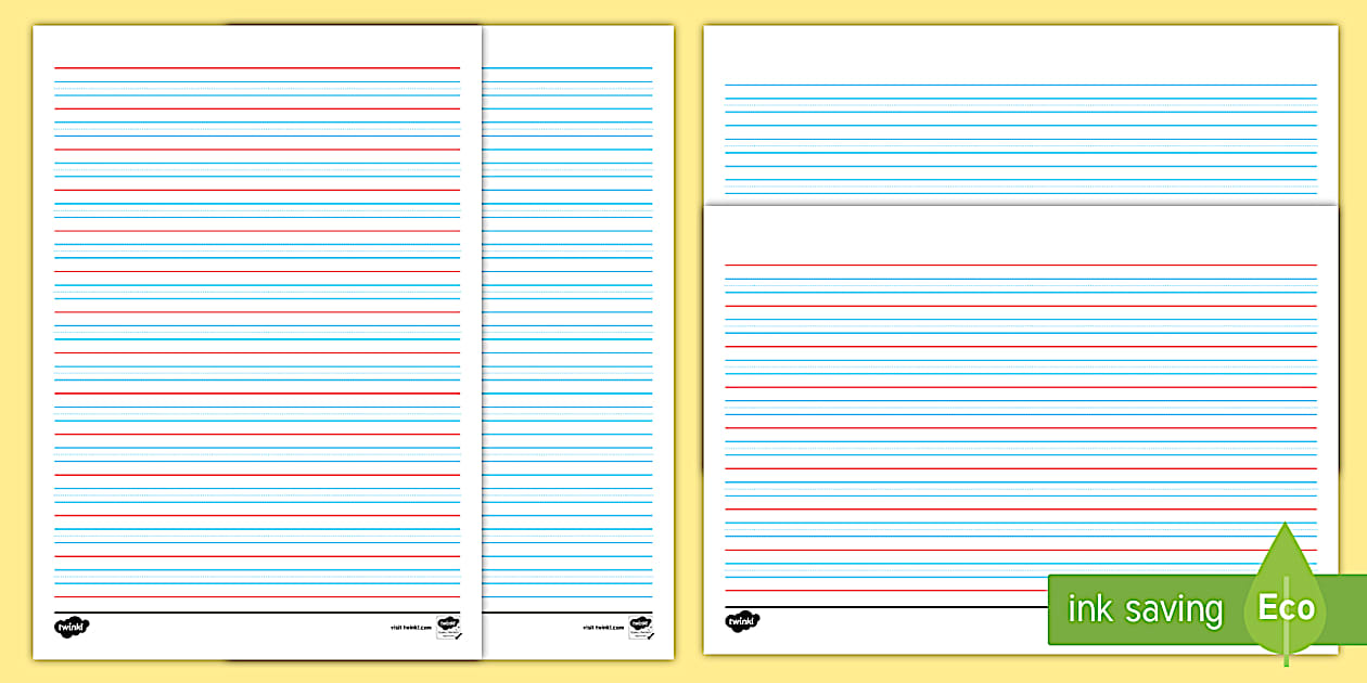 Editable Year 3/4 Handwriting Lines (teacher made) - Twinkl