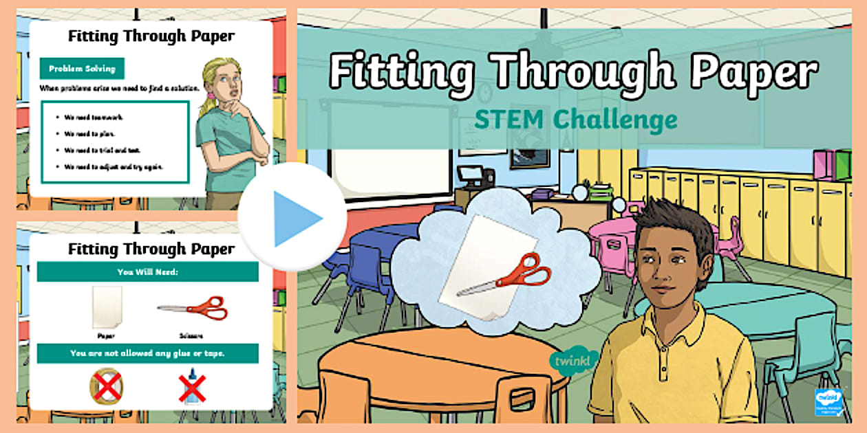 Fitting Through Paper STEM PowerPoint (teacher made)