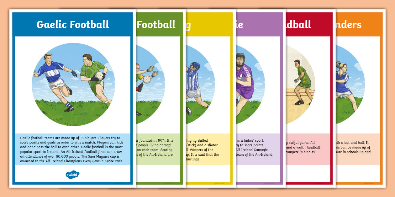 Games of the GAA Info Display Posters (teacher made)