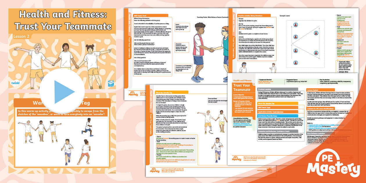 Year 4 Health and Fitness Lesson 2 - Trust Your Teammate
