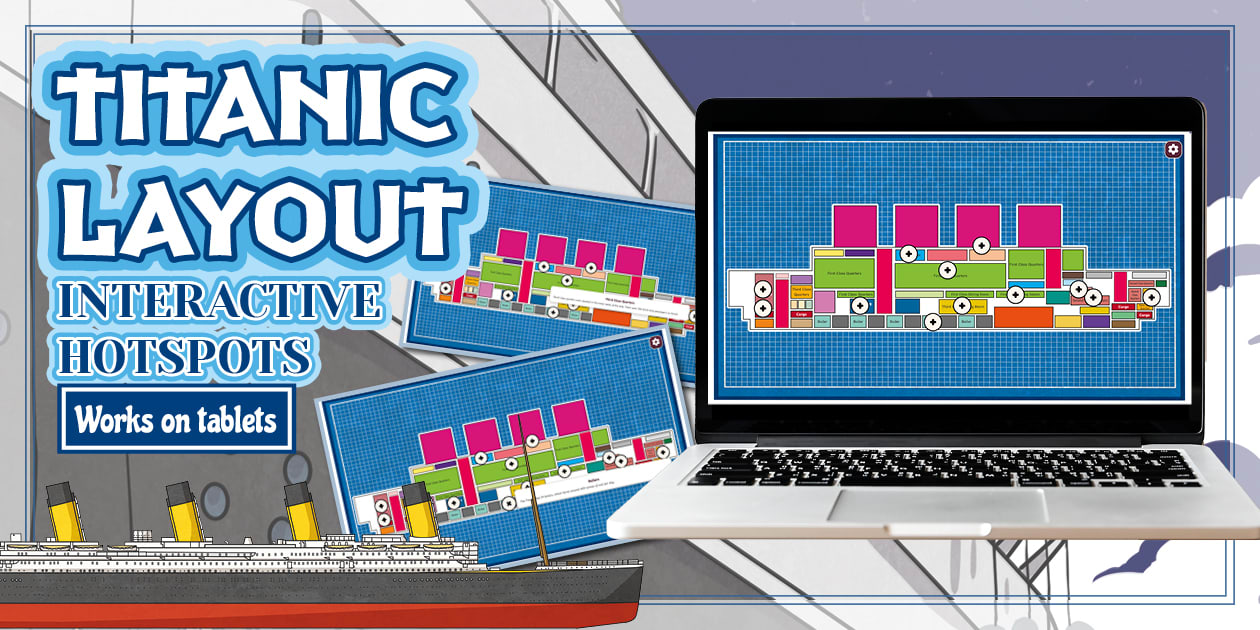 Titanic Layout Interactive Hotspot Activity