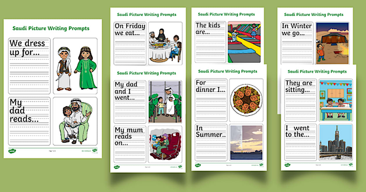 Saudi Picture Writing Prompts (Teacher-Made) - Twinkl
