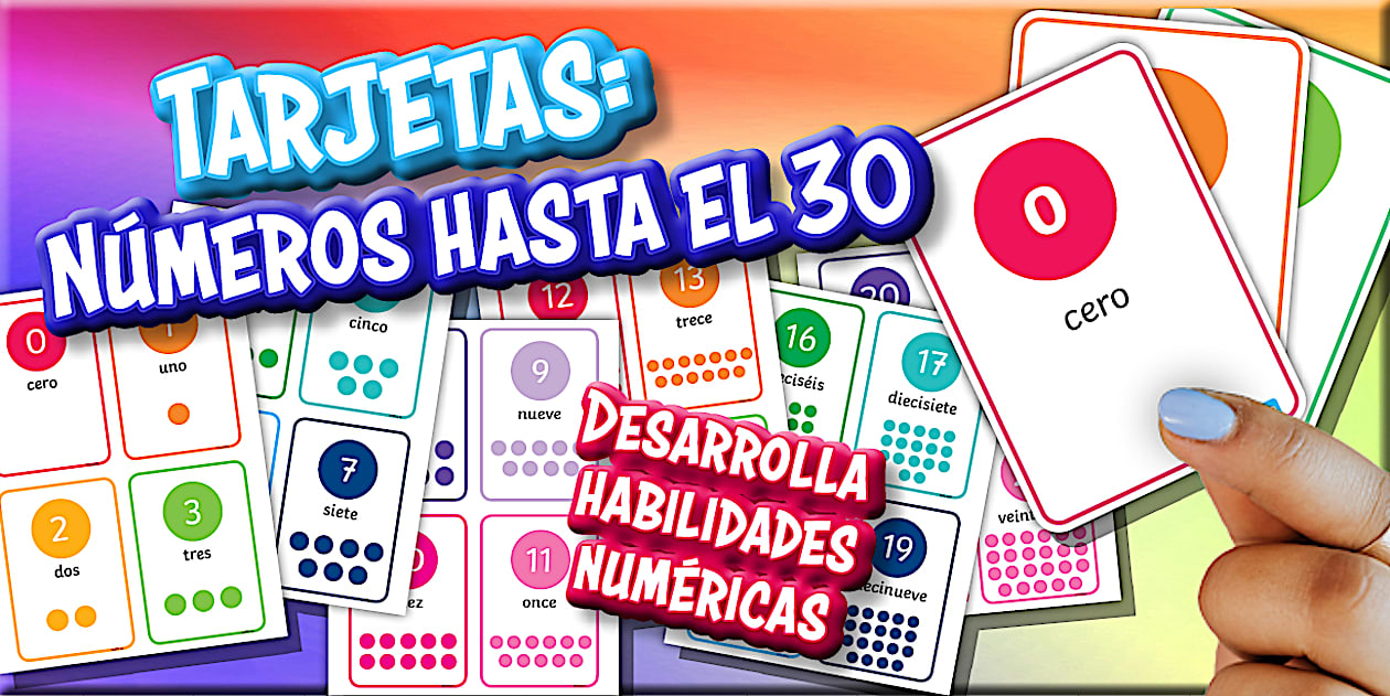 Tarjetas: Números hasta el 30