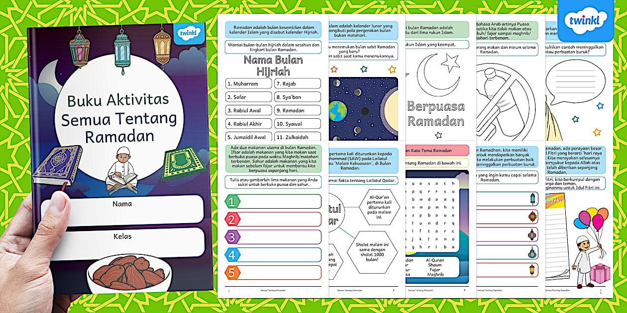 Buku Kegiatan Ramadhan Anak SD (teacher made) - Twinkl