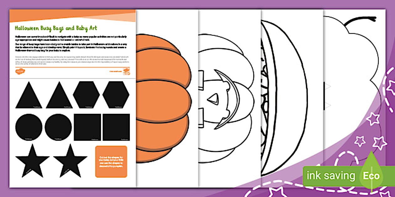 Halloween Busy Bags and Baby Art (teacher made) - Twinkl