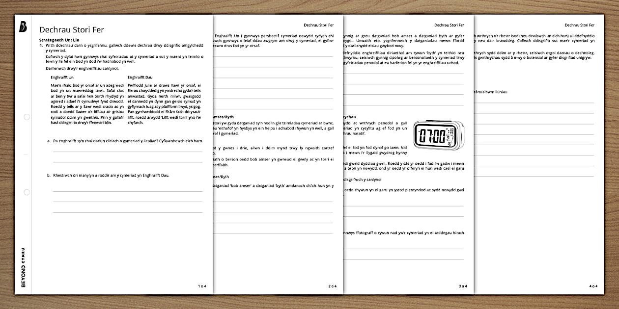 Dechrau Stori Fer (Teacher-Made) - Twinkl