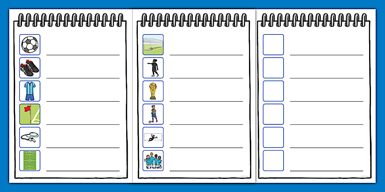 Football List Writing Activity | Twinkl (teacher made)