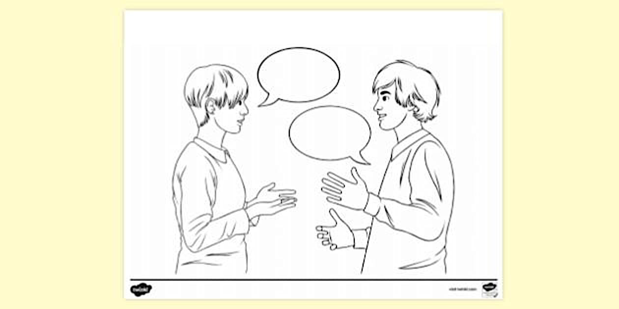 Circle Time Communication Colouring | Colouring Sheets