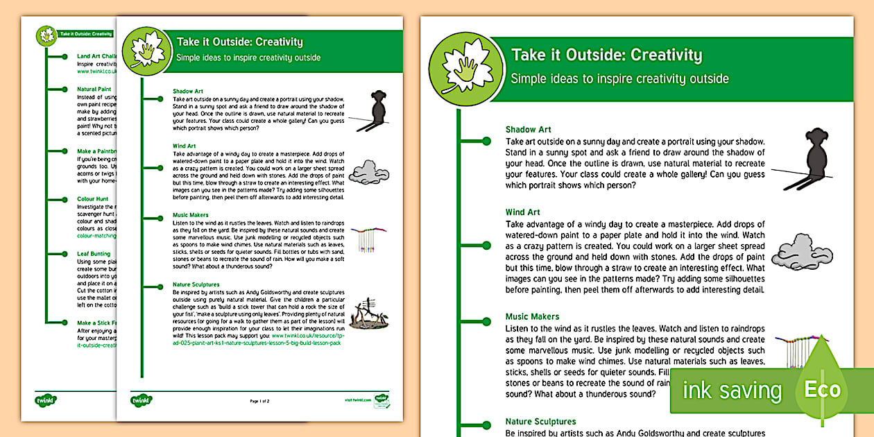 Time To Learn Outdoors With Twinkl (teacher made) - Twinkl
