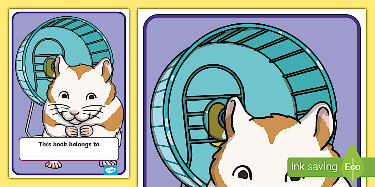 Hamster Themed Book Cover (teacher made) - Twinkl