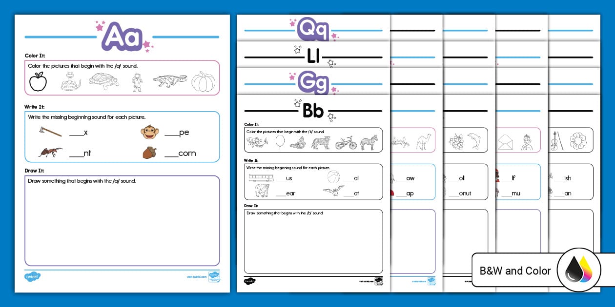 Letter Sounds Worksheets | ELA | Twinkl USA - Twinkl