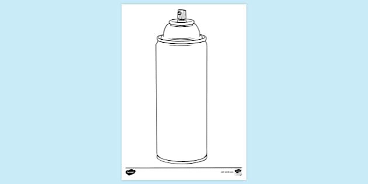 Aerosol Can Colouring | Colouring Sheets (teacher made)