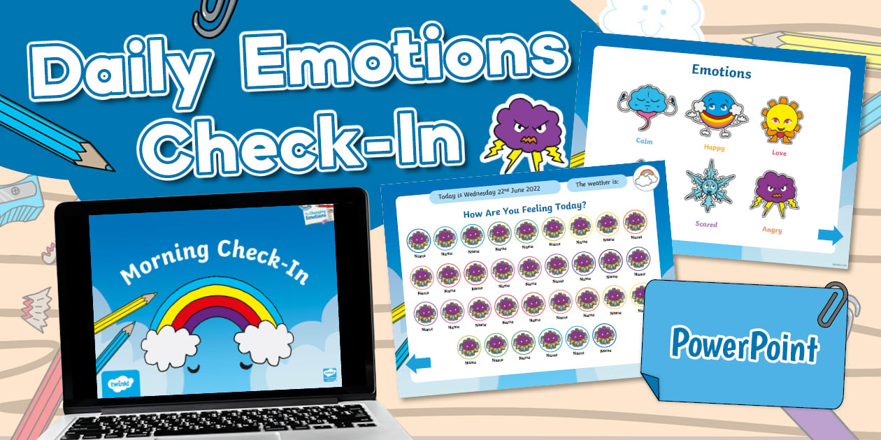 Daily Emotions Check-In PowerPoint | F-2 | Teacher-Made