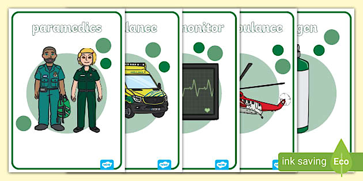 Paramedics Display Posters (teacher made) - Twinkl