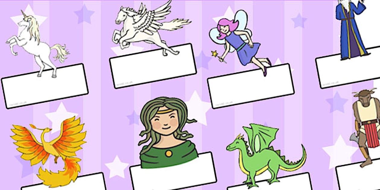 Editable Fantasy Labels (teacher made) - Twinkl