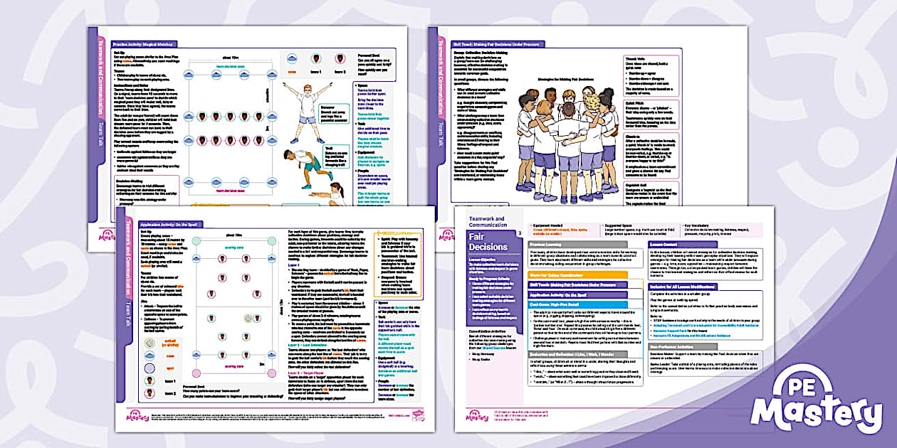 PE Mastery: Y4 Teamwork & Communication L3 - Fair Decisions