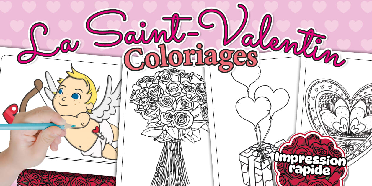 Coloriages : La Saint-Valentin