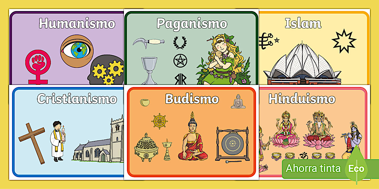Pósters: Religiones del mundo (teacher made) - Twinkl