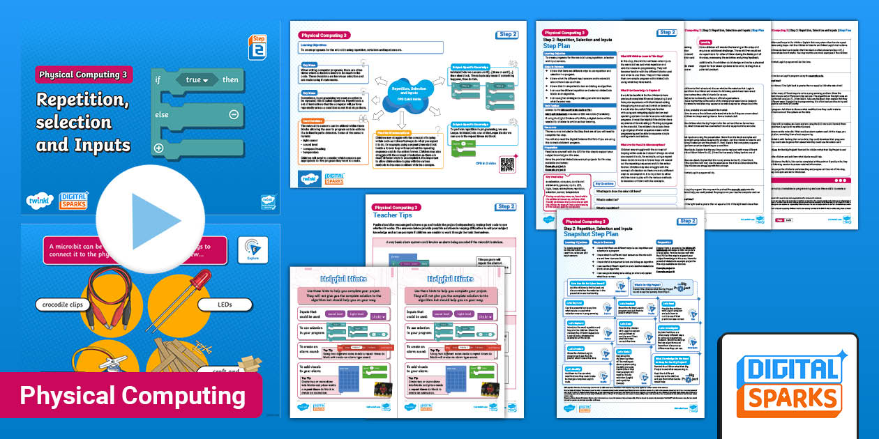 FREE! - Digital Sparks: Physical Computing 3: Step Pack