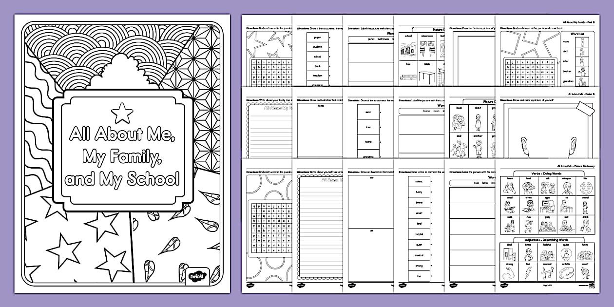 ESL Vocabulary Workbook | All About Me | Twinkl USA - Twinkl